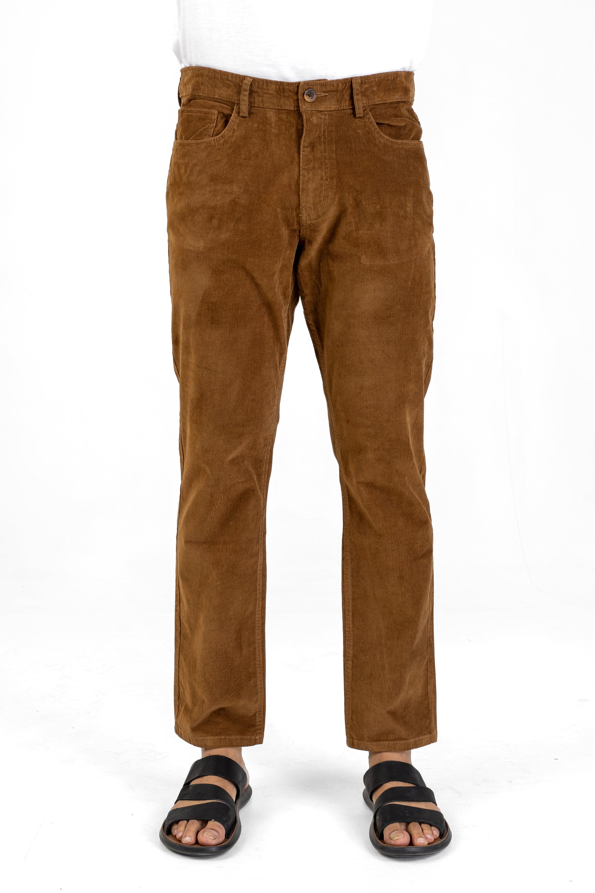 AnationZ Black Linen Cotton Relaxed Fit Pants with Patch Pockets