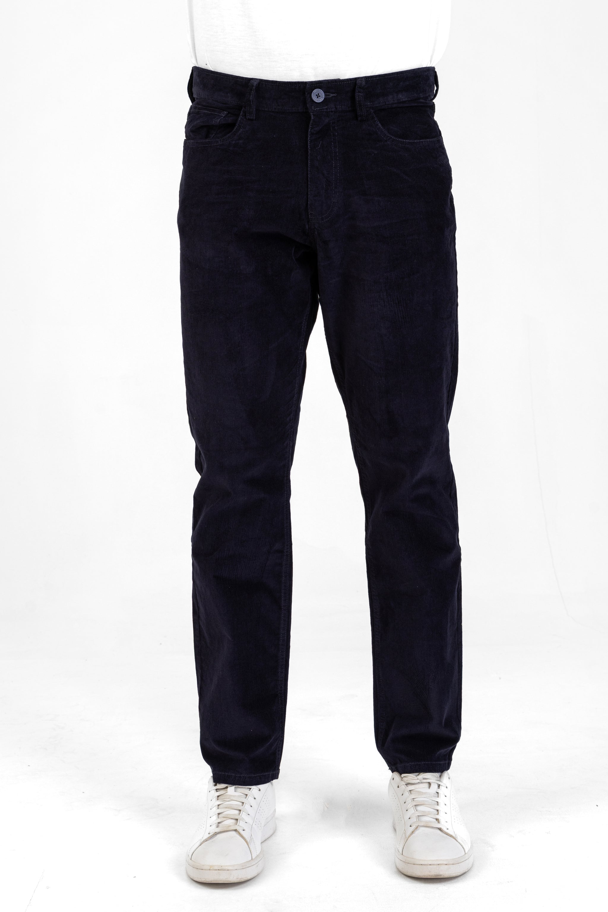AnationZ Black Linen Cotton Relaxed Fit Pants with Patch Pockets